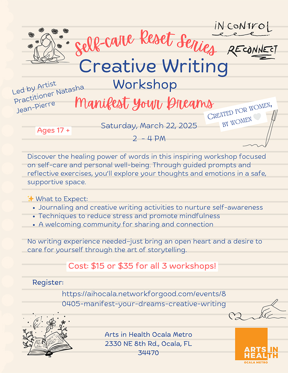 Creative Writing Workshop | Art in Health Ocala Metro